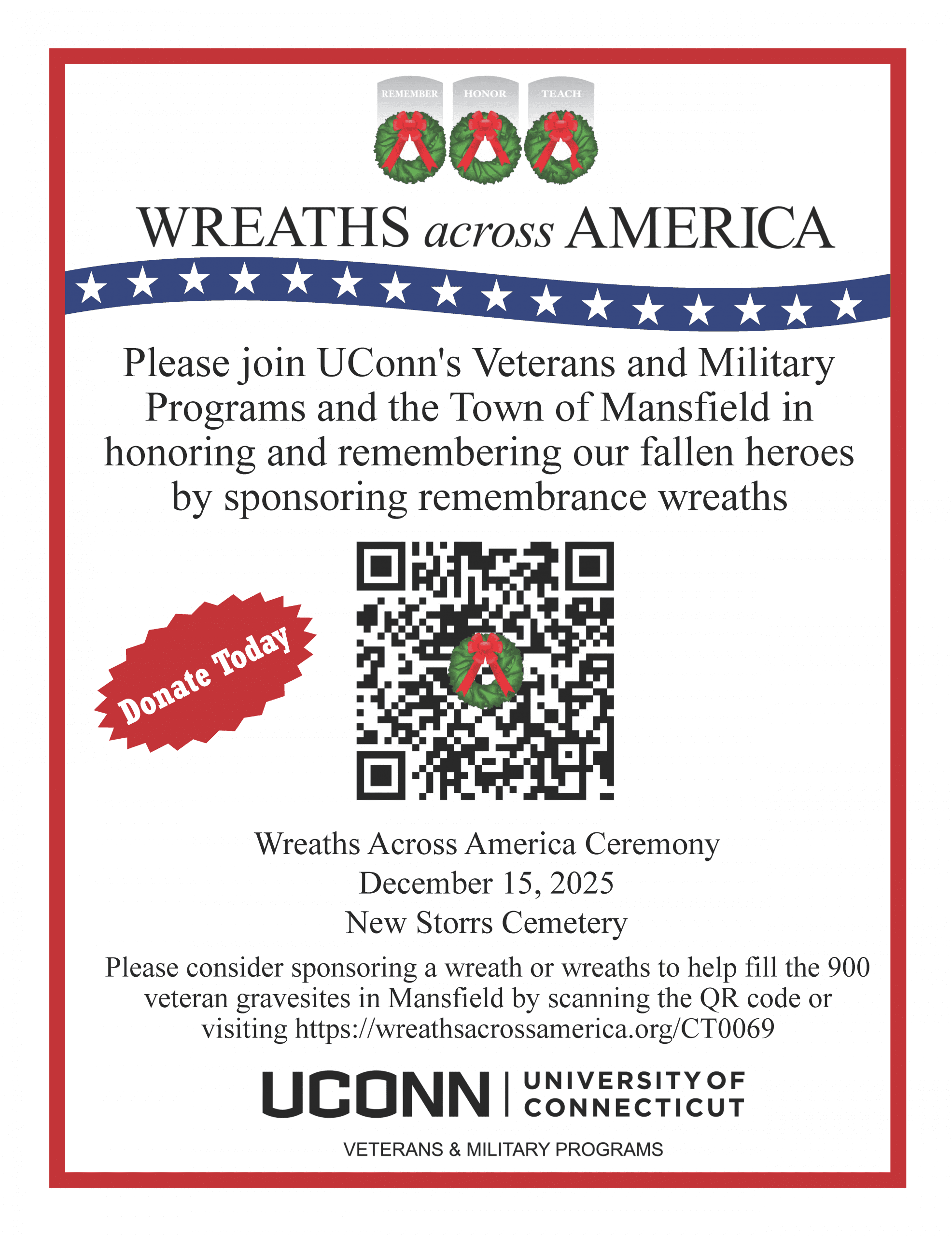 We Want YOU To Sponsor A Wreath | Veterans and Military Programs ...